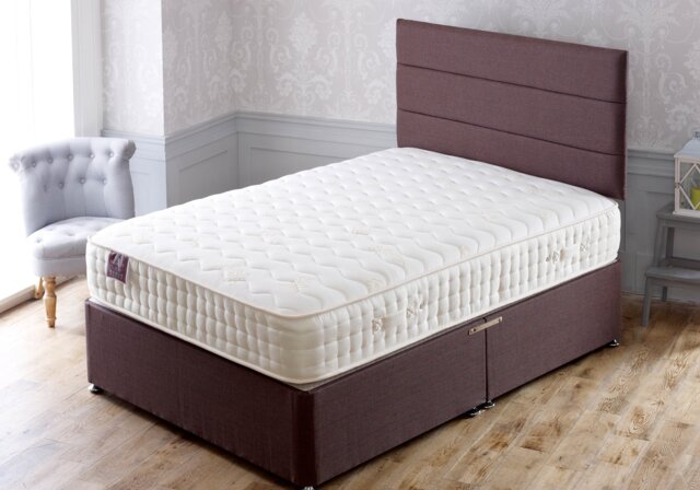 Apollo Dual Memory Divan-Double-No Drawers-Platform Top by Bed Kingdom | ufurnish.com