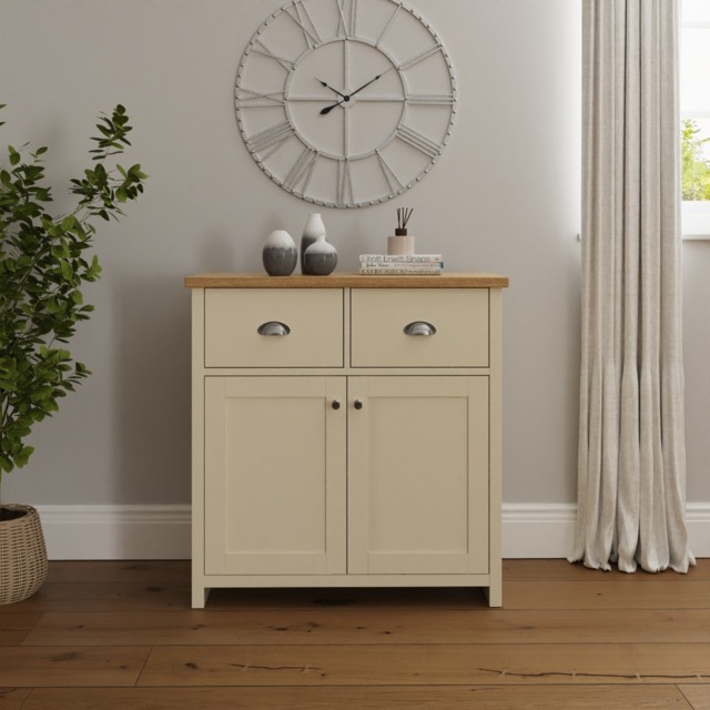 GFW Lancaster Compact Sideboard-Cream by Bed Kingdom | uFurnish.com