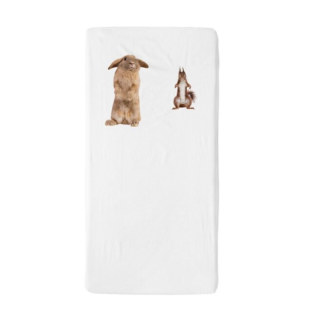 Snurk Furry Friends Fitted Cot Sheet-Cot Size by Bed Kingdom | ufurnish.com
