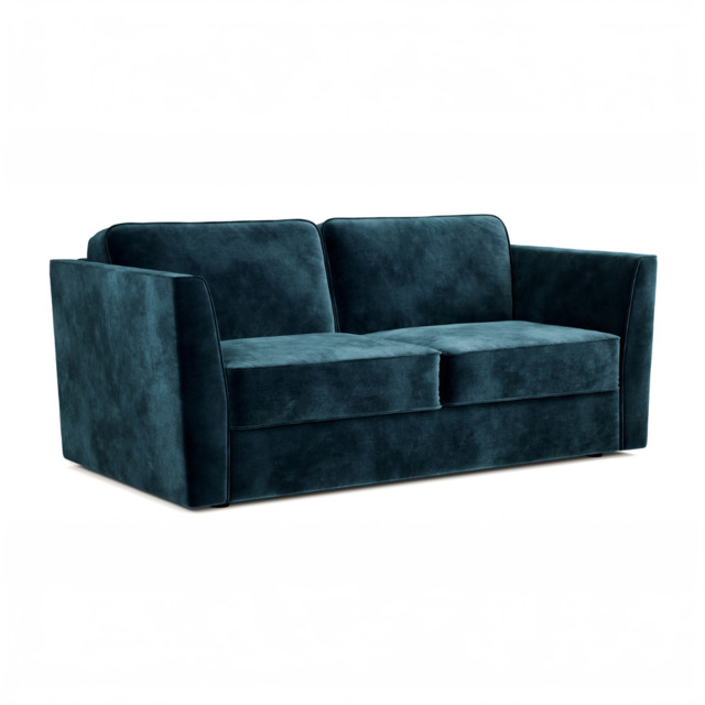 Jay-Be® Elegance Sofa Bed with e-Sprung™ Mattress - Three seater-Luxe Velvet Airforce by Bed ...