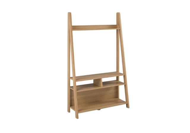 LPD Tiva Ladder Entertainment TV Unit-Oak by Bed Kingdom | ufurnish.com