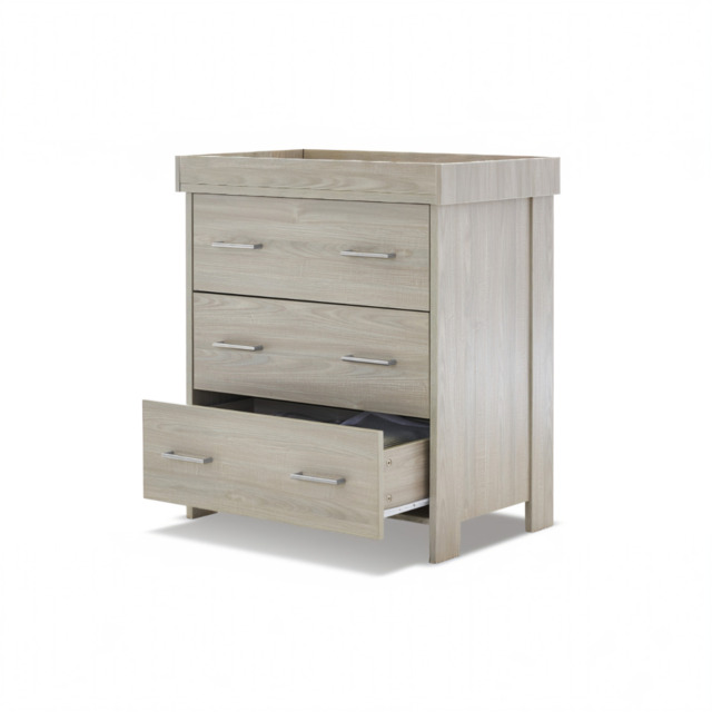 Obaby Nika 3 Drawer Changing Unit-Grey Wash by Bed Kingdom | ufurnish.com