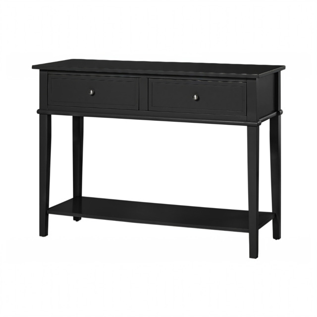 Dorel Franklin Console Table-Black by Bed Kingdom | ufurnish.com