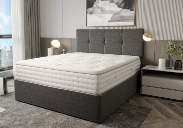 Vogue Beds Emperor Latex 1000 Divan Bed-Single (3'0)-2 Drawers-Platform ...