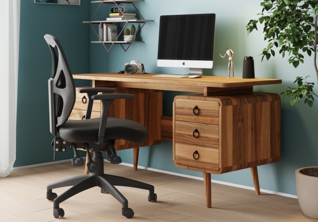 Alphason Hudson Office Chair Black by Bed Kingdom | uFurnish.com