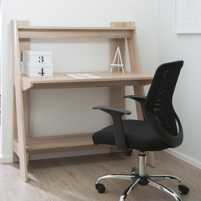 Alphason Arizona Light Oak Desk by Bed Kingdom | ufurnish.com