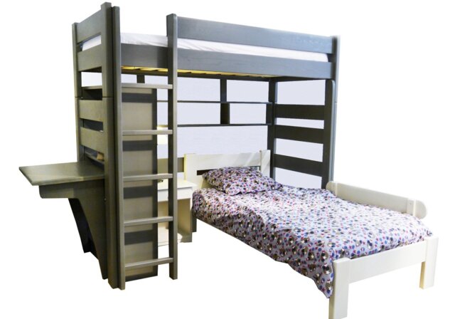 Mathy by Bols Dominique 186 High Sleeper with Stephane Single Bed ...