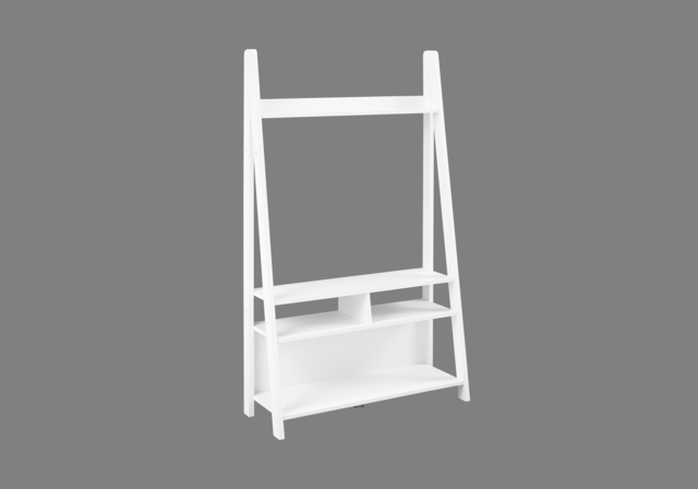LPD Tiva Ladder Entertainment TV Unit-White by Bed Kingdom | ufurnish.com