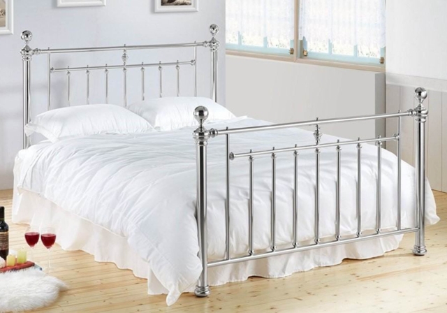 Time Living Alexander Bed Frame-Chrome-Kingsize by Bed Kingdom ...