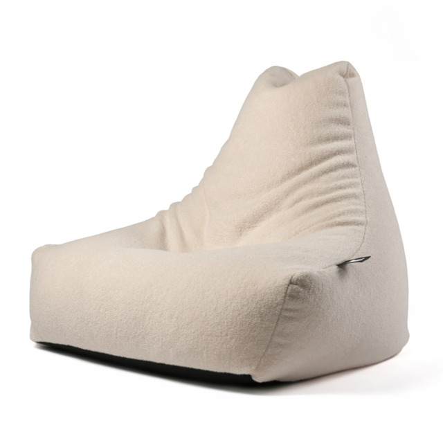Extreme Lounging Mighty B Bag Ivory Teddy by Bed Kingdom | ufurnish.com