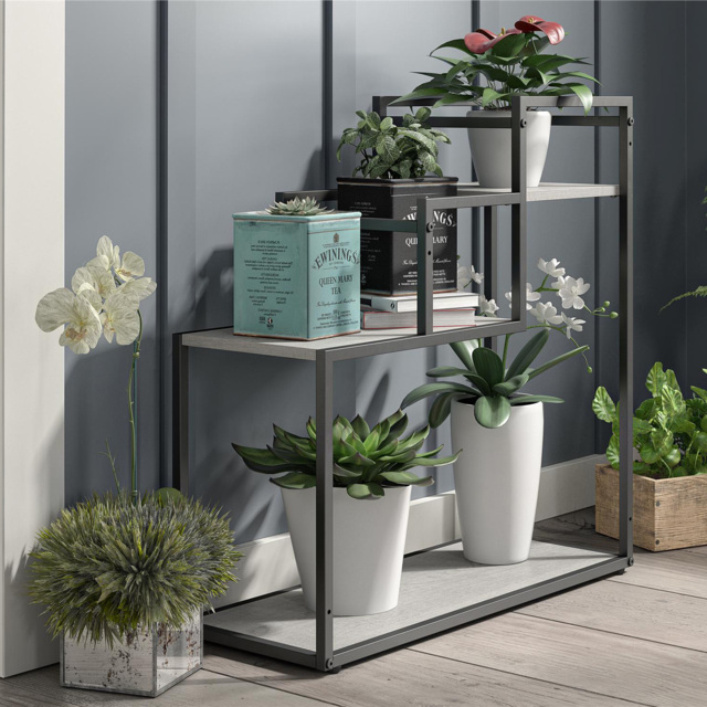 Novogratz Weston Plant Stand-Natural by Bed Kingdom | ufurnish.com