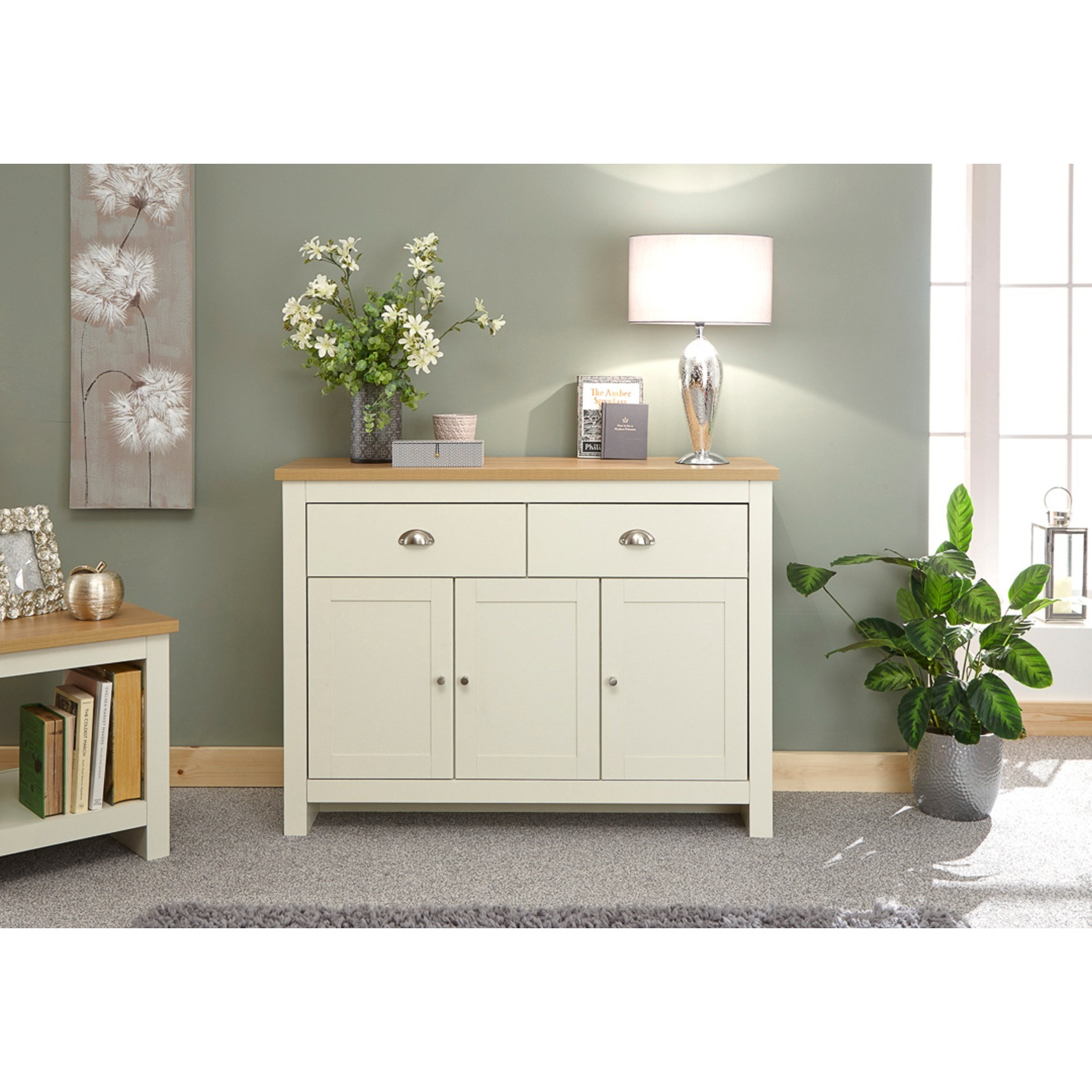 GFW Lancaster Large Sideboard Cream by Bed Kingdom | ufurnish.com