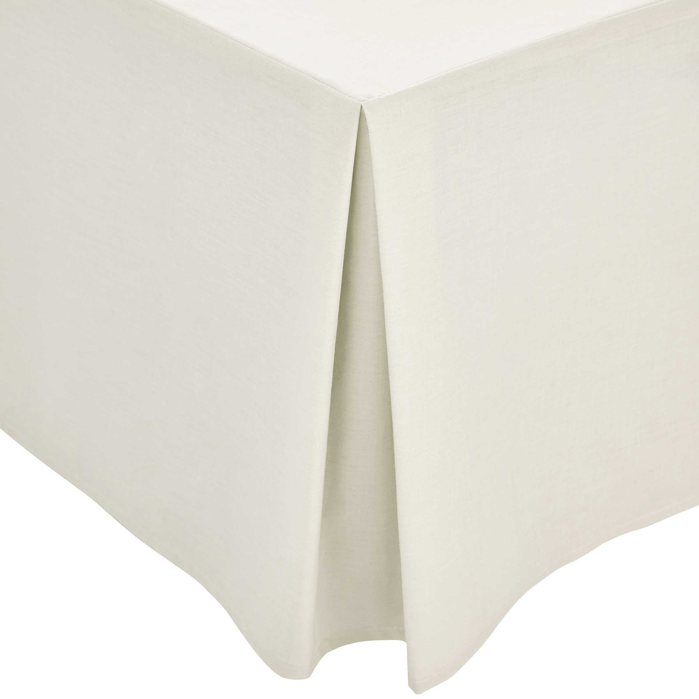 Bedeck 1951 Plain Dye Percale Double Valance, Ivory by Bedeck Home ...