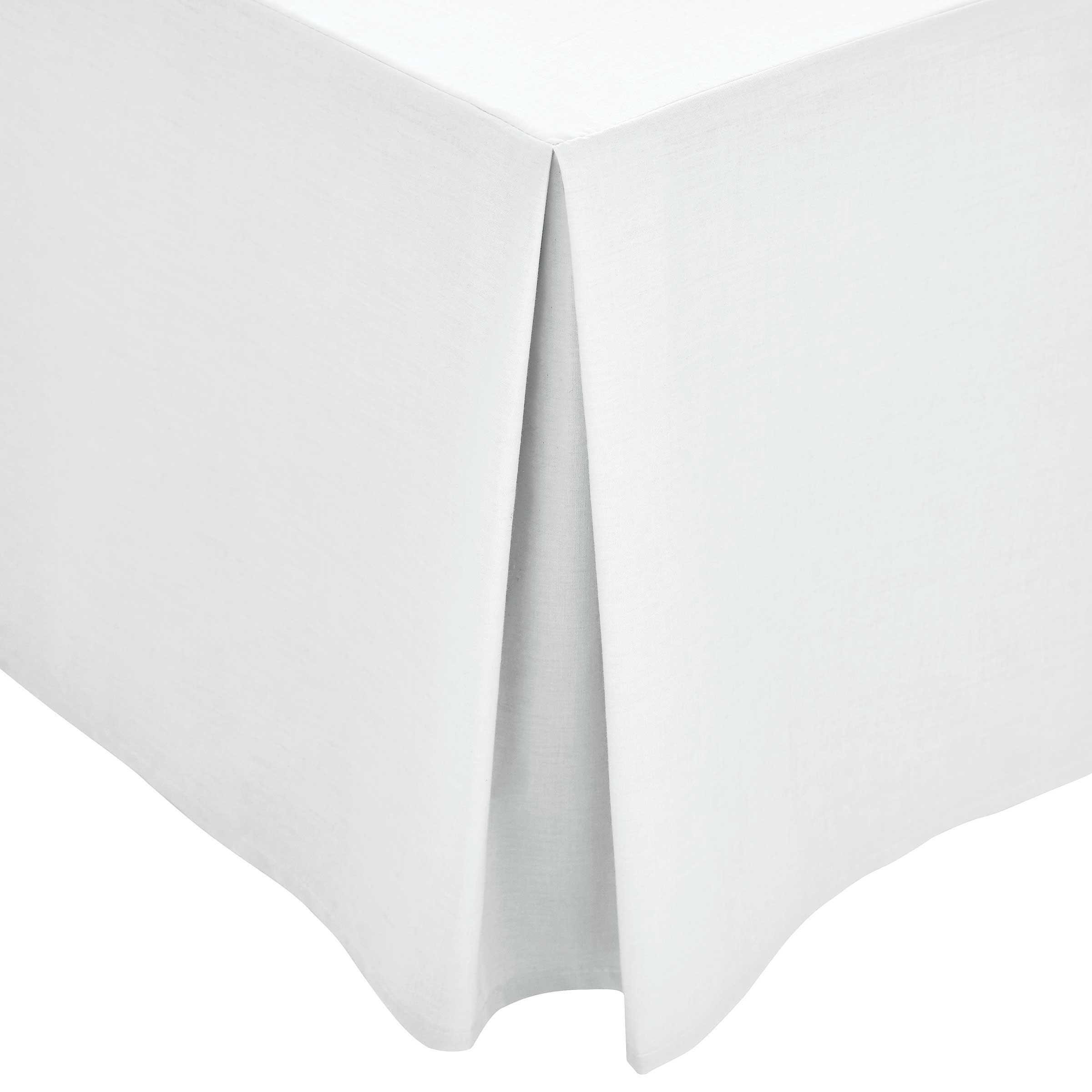 Bedeck 1951 Plain Dye Percale Double Valance, Silver by Bedeck Home ...