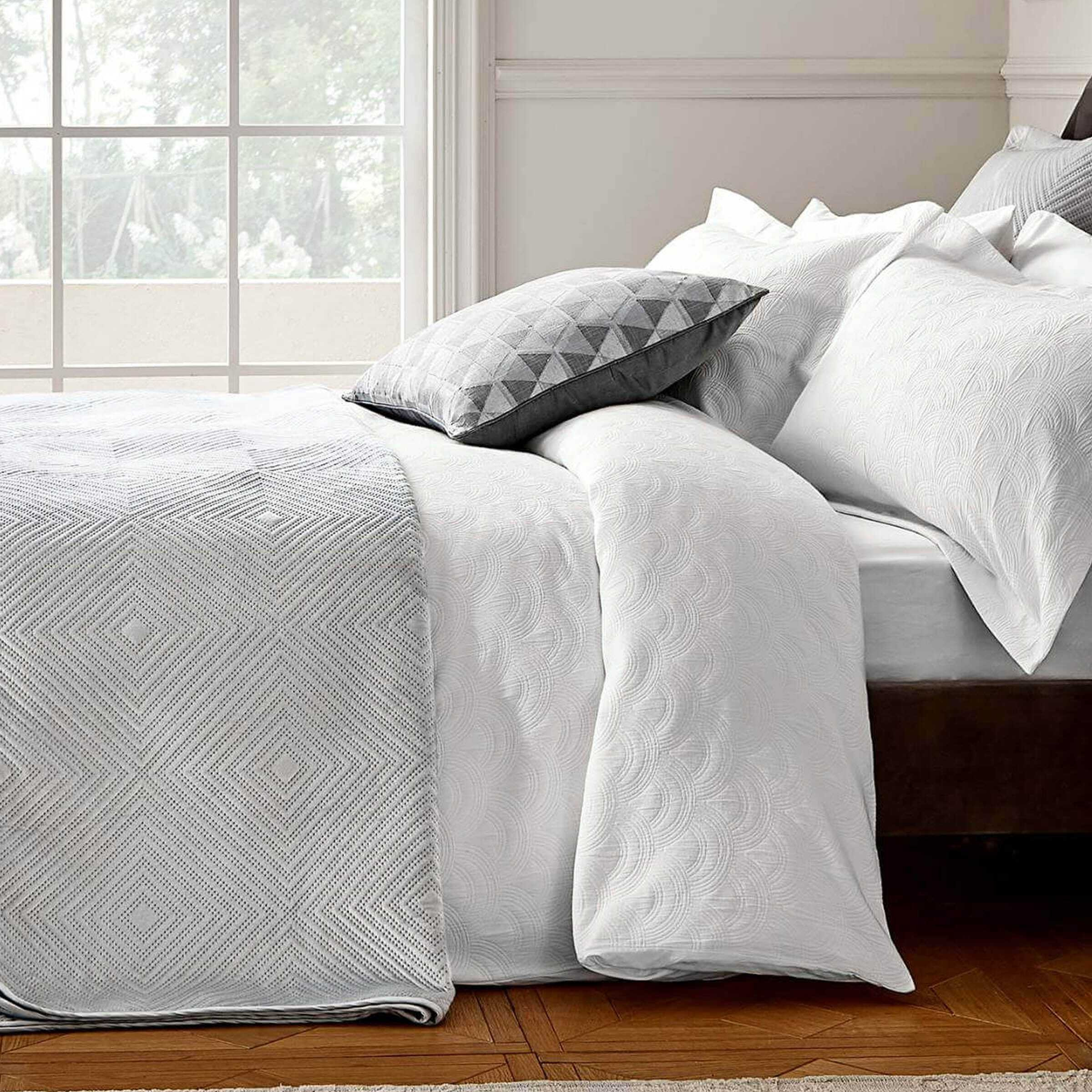 Helena Springfield Sunburst Single Duvet Cover Set, White by Bedeck ...