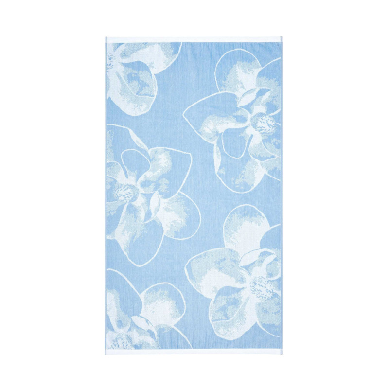 Ted Baker Photo Magnolia Hand Towel, Blue by Bedeck Home | ufurnish.com