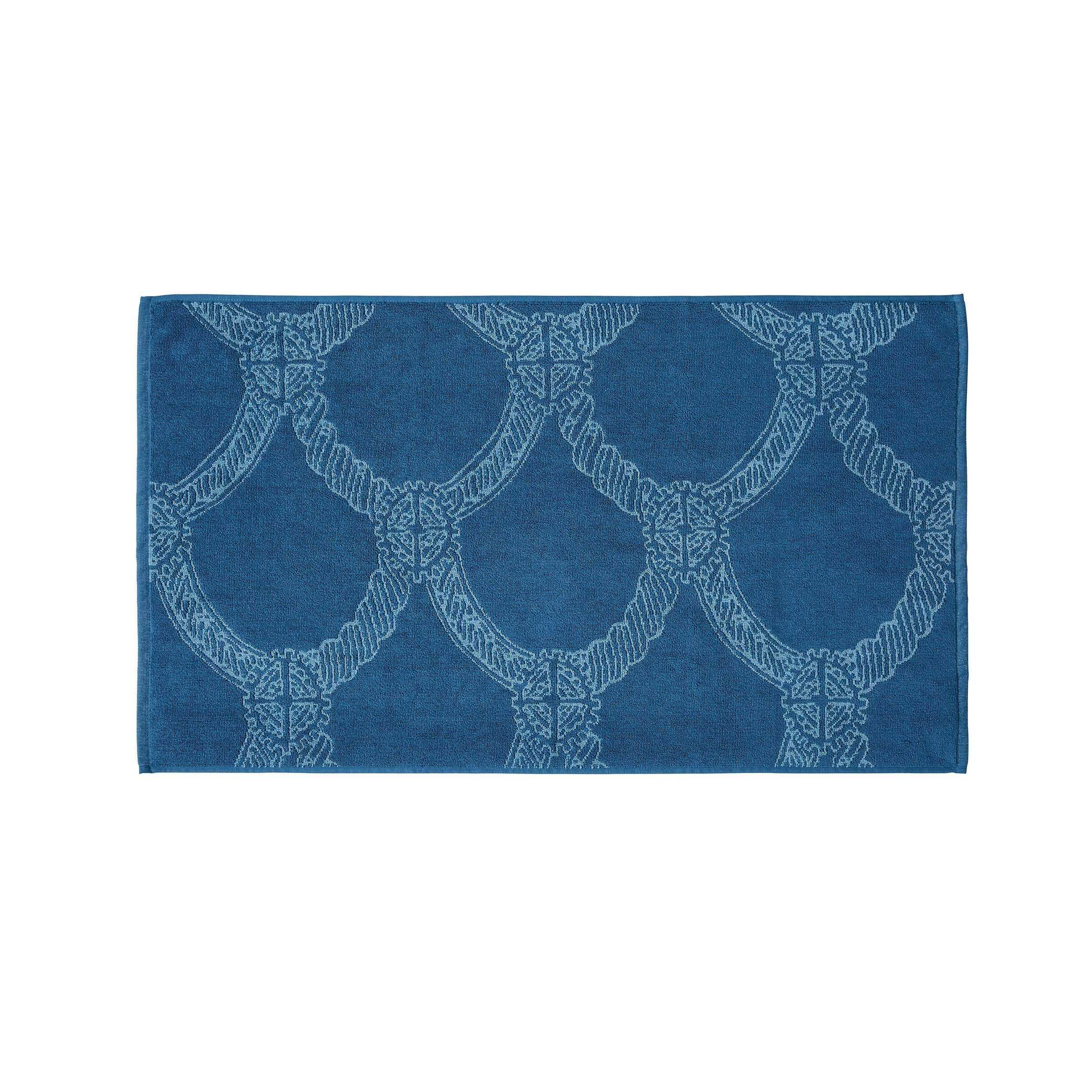 Ted Baker Braid Bath Mat, Denim by Bedeck Home | ufurnish.com