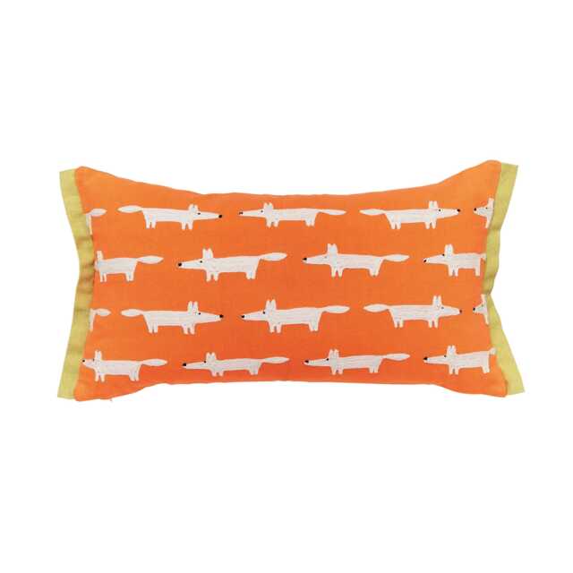 Scion Mr Fox Birthday Embroidered Cushion 30cm x 50cm, Confetti by ...