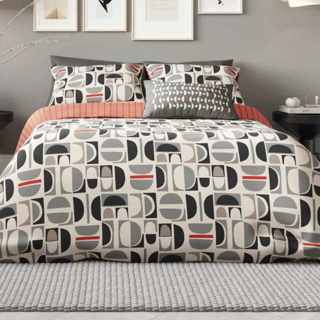 Helena Springfield Simply Scandi Voss Single Duvet Cover Set, Scarlet ...