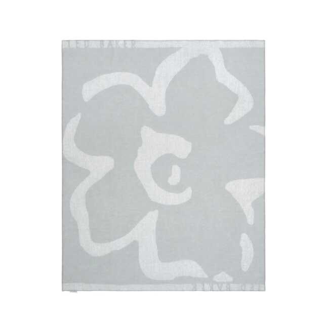 Ted Baker Magnolia Woven Throw, Silver by Bedeck Home | ufurnish.com