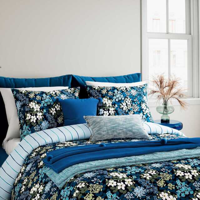 Helena Springfield Budding Brights Mia Single Duvet Cover Set, Blue ...