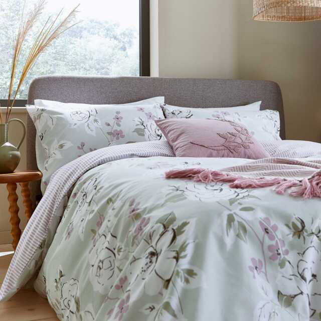 Helena Springfield Fable Matilda Double Duvet Cover Set, Sage Green ...