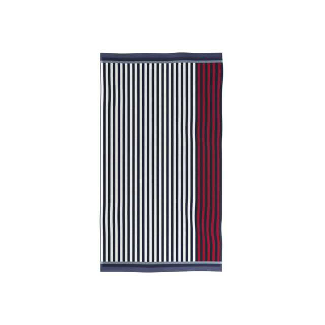 Helena Springfield Coastal Hand Towel, Navy/Red by Bedeck Home ...