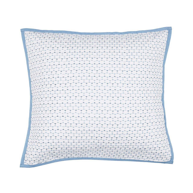 Murmur Essie Cushion 40cm x 40cm, Ballintoy Blue by Bedeck Home | ufurnish.com
