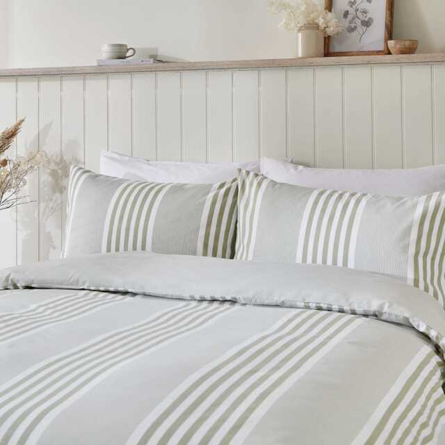 Helena Springfield Fable Hannah Single Duvet Cover Set, Sage Green ...