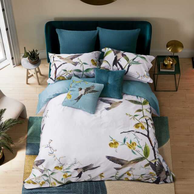 Ted Baker Botanical Birds Super Kingsize Duvet Cover Set, Multi by ...