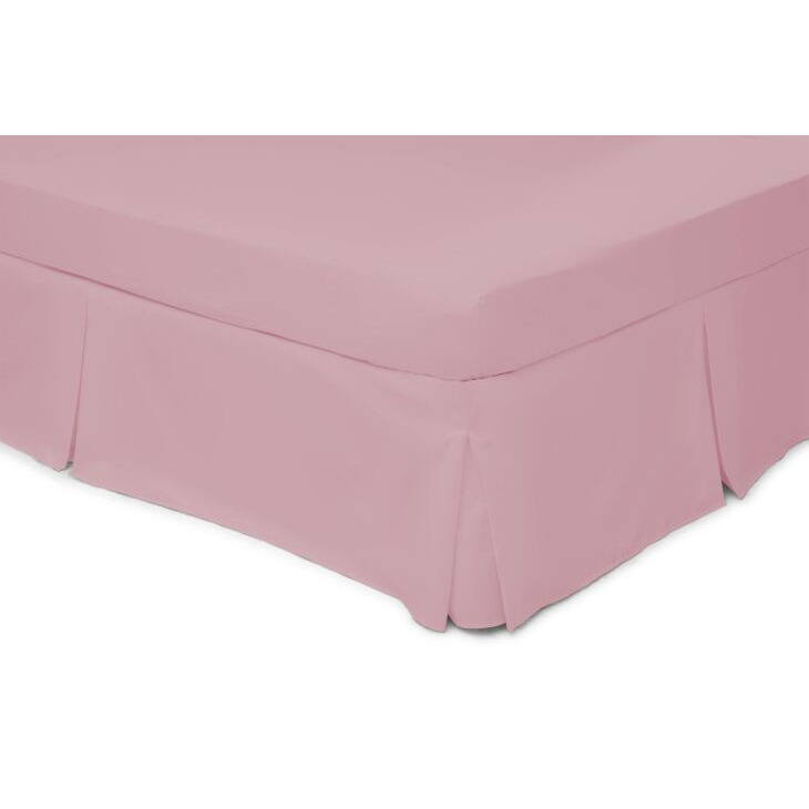 Easycare 200 Count Platform Valance (Percale) - Blush - King Size by belledorm | ufurnish.com