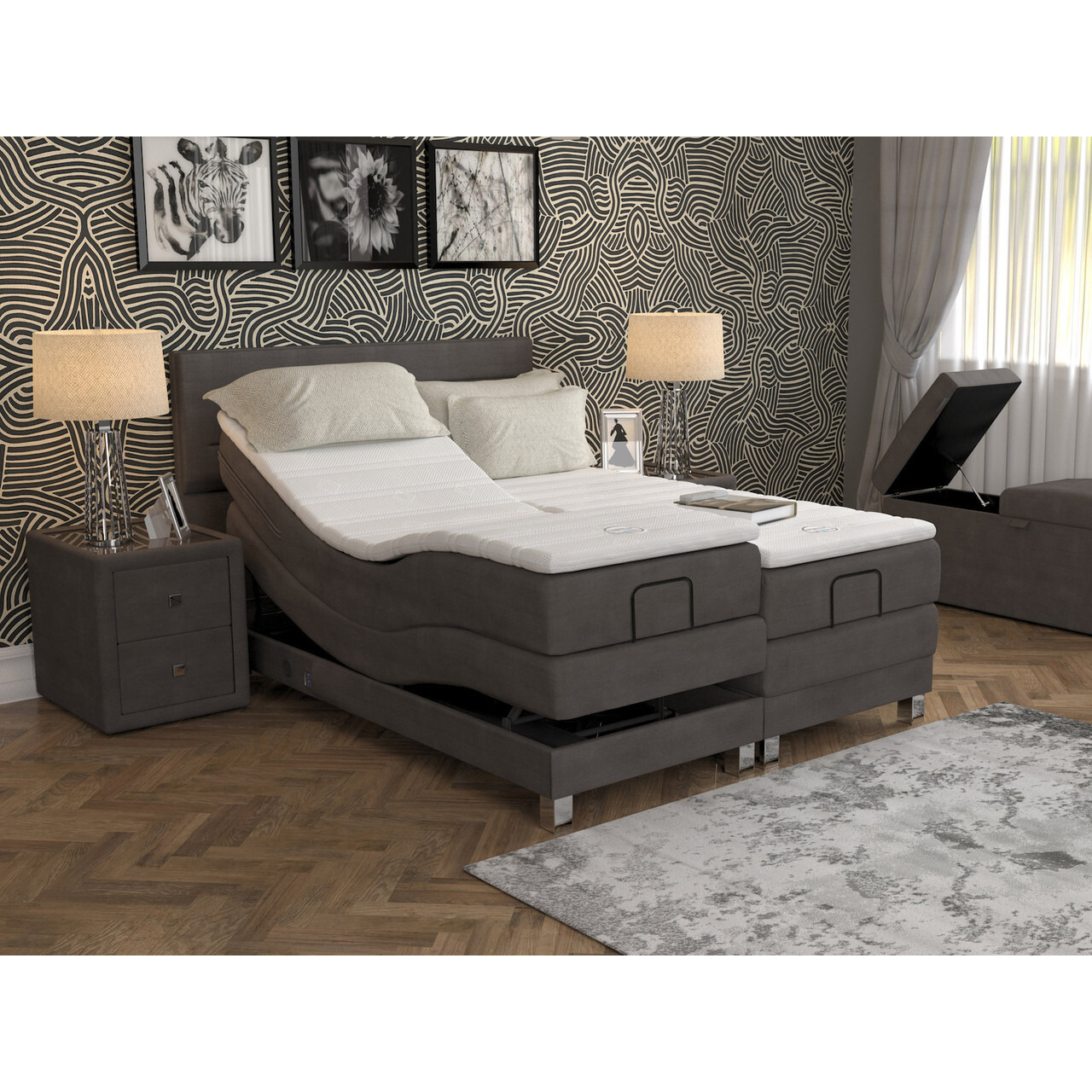 Tech Motion Plus Adjustable Divan Bed Set by Bensons for Beds ...