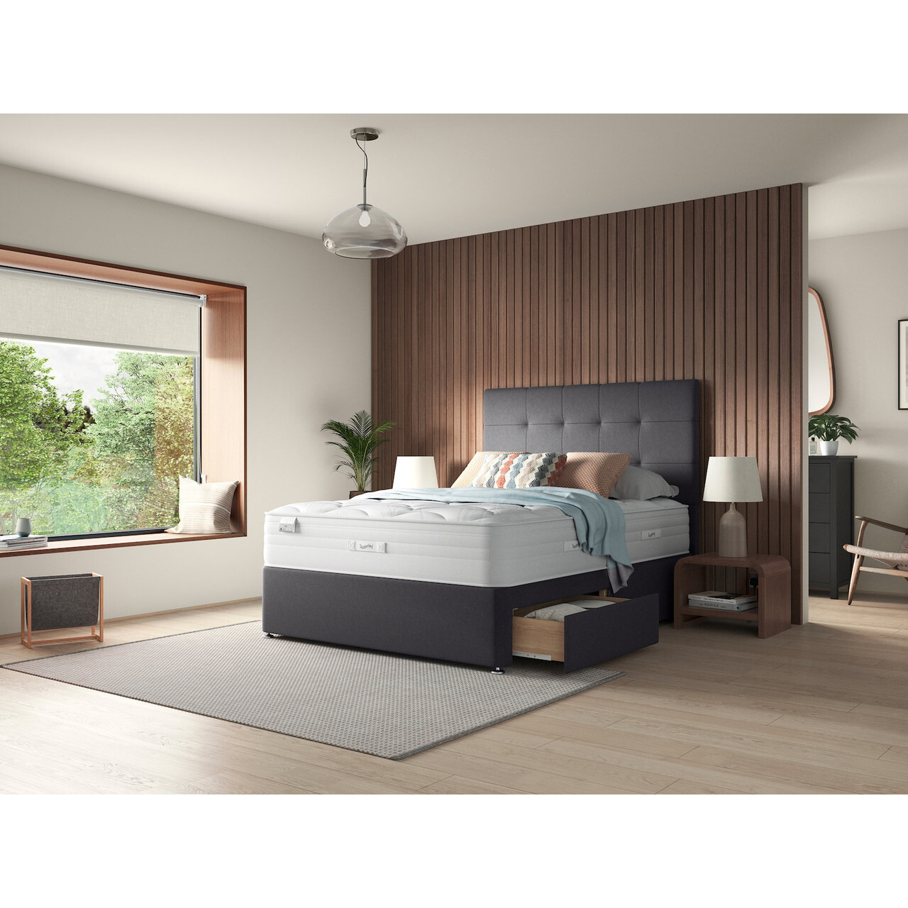 Slumberland Clima Airstream Memory 6000 Divan Bed Set by Bensons for ...