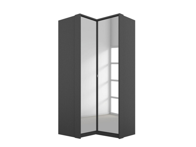 Lorenzo 2 Door Mirrored Corner Wardrobe by Bensons for Beds | ufurnish.com