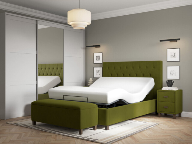 Snooze Lunar Adjustable Bed Frame by Bensons for Beds | ufurnish.com