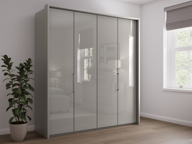 Sicily 4 Door Bi-Fold Wardrobe by Bensons for Beds | ufurnish.com