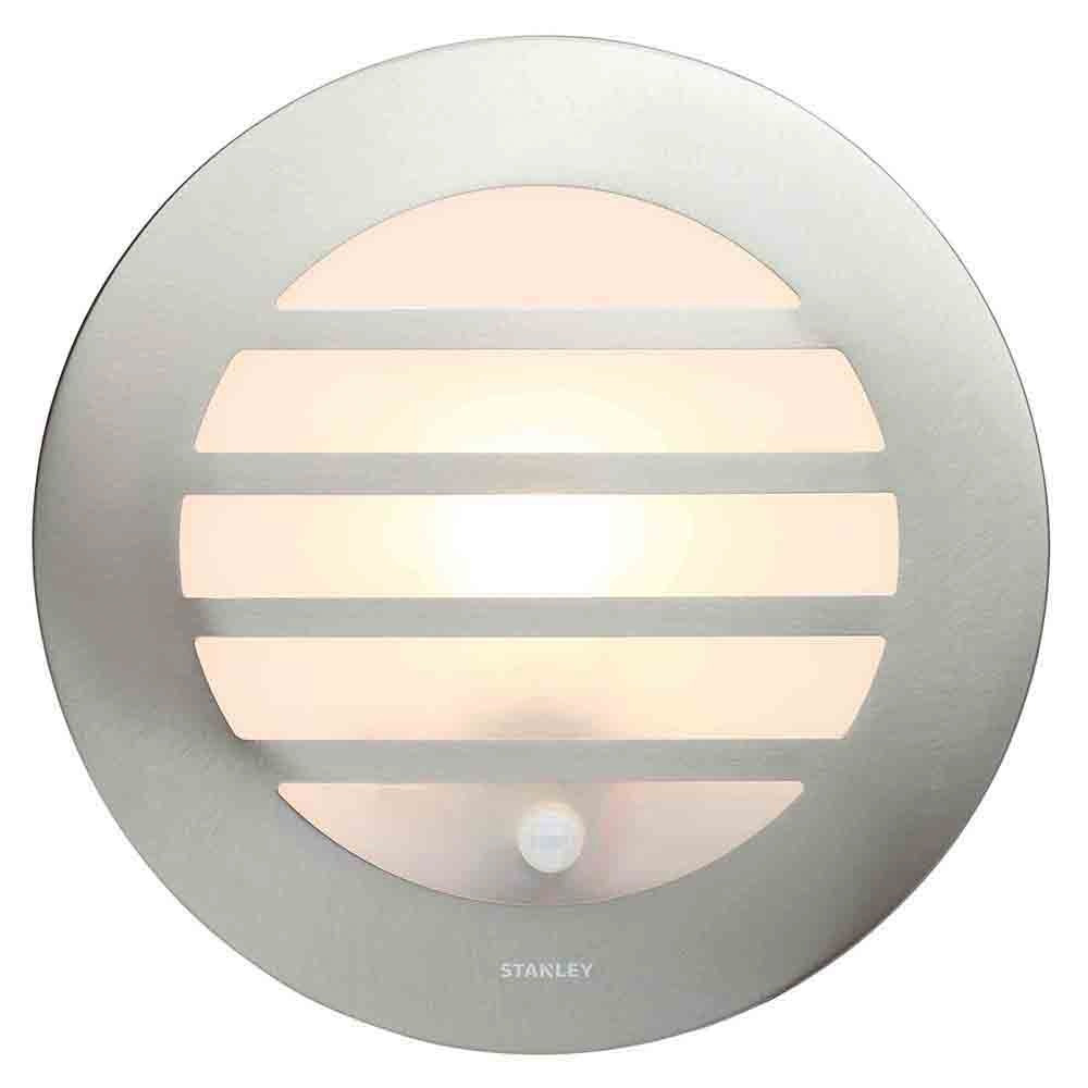 Stanley Azure Outdoor Circular Wall or Ceiling Light with PIR Sensor ...