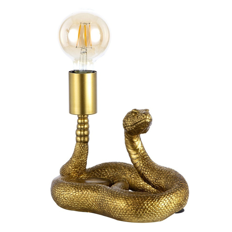 Cyril Snake Table Lamp, Brass by BHS | ufurnish.com