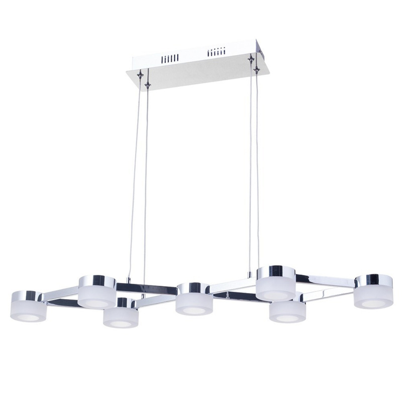 Christie 7 Light LED Pendant, Chrome by BHS | ufurnish.com