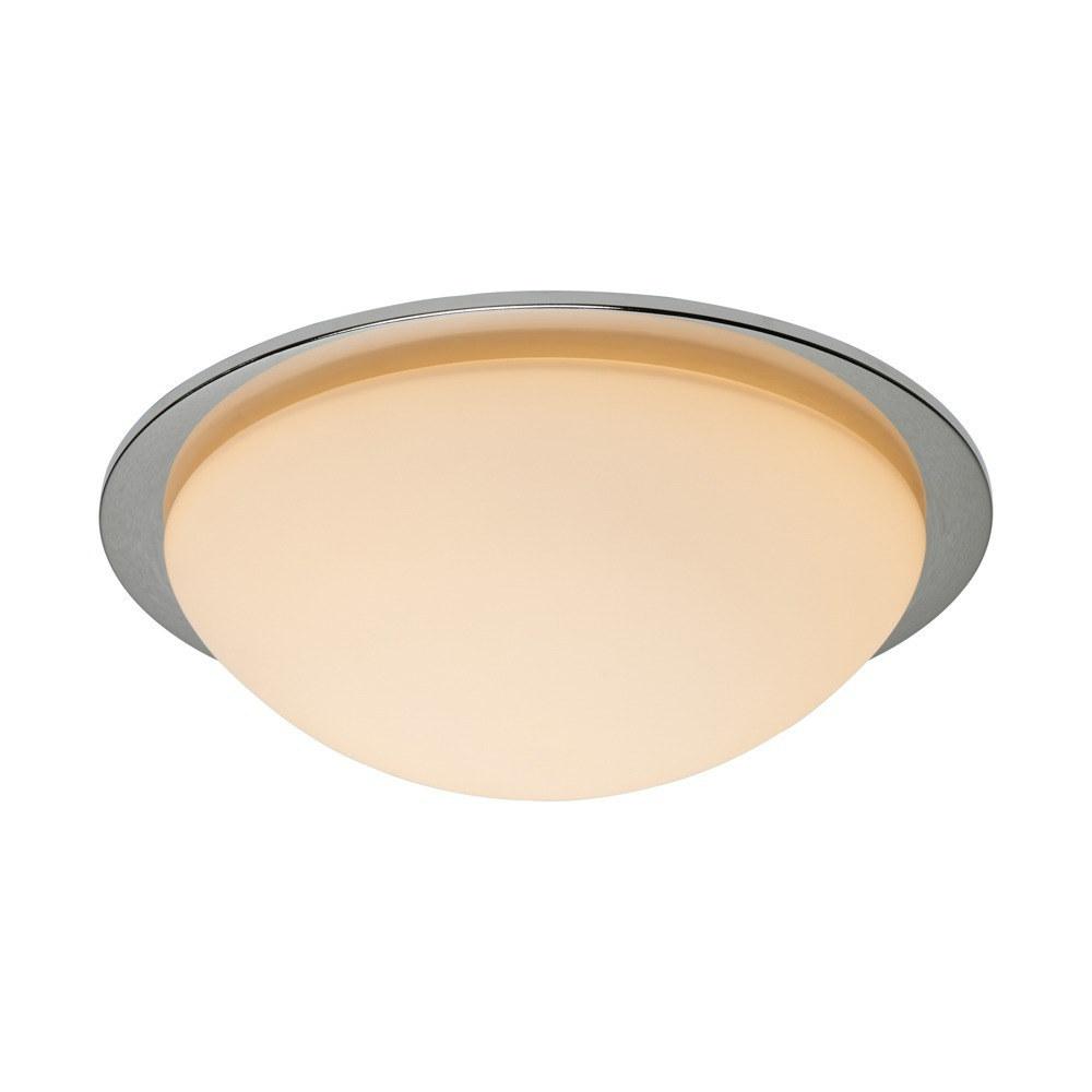 Jules LED Bathroom Glass Dome Flush Ceiling Light, Chrome by BHS ...