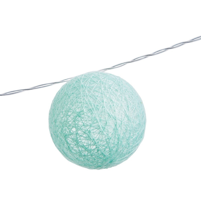 Glow LED Pom Pom String Lights, Multi Coloured by BHS | ufurnish.com