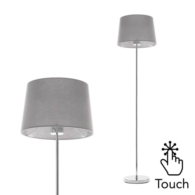 Mira Touch Floor Lamp, Grey by BHS | ufurnish.com