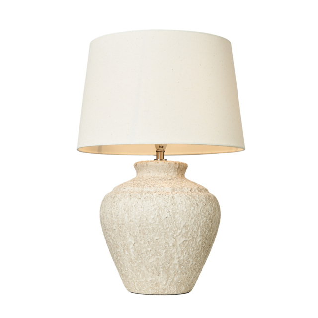 Flora Stone Effect Table Lamp, Natural by BHS | uFurnish.com