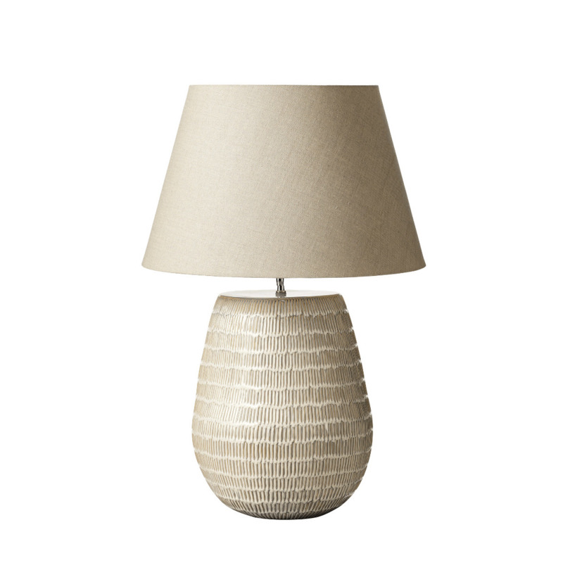 OKA, Kinzig Table Lamp - Taupe, Table Lamps, Ceramic by Brook + Wilde ...