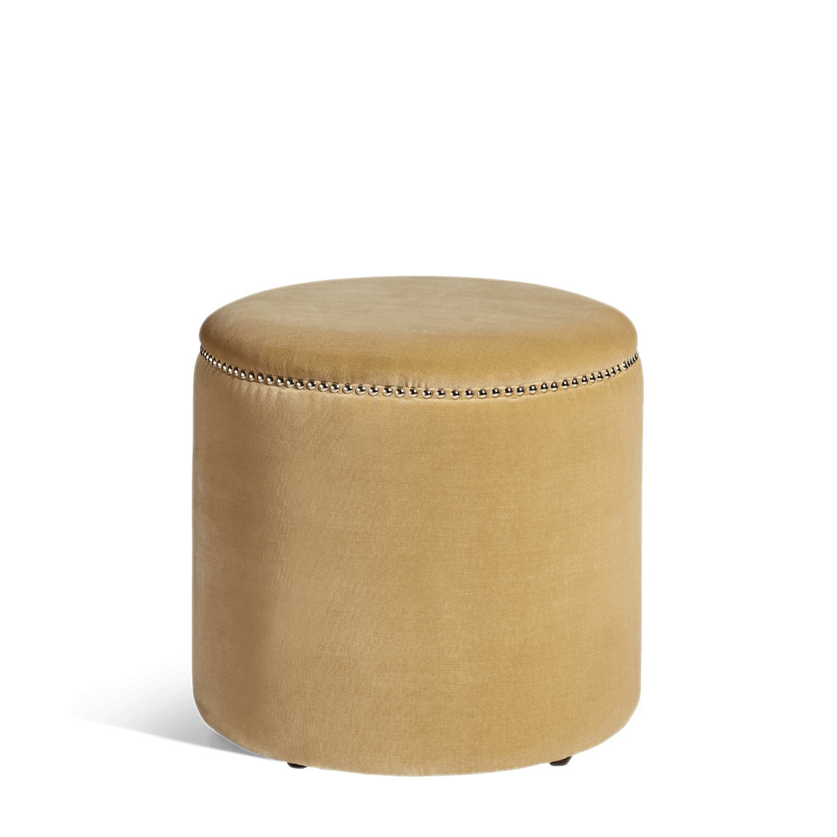OKA, Costellini Velvet Ottoman - Sea Moss, Ottomans, Velvet by Brook ...
