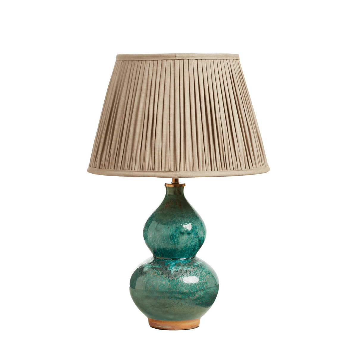 OKA, Nephrite Table Lamp - Antique Green, Table Lamps, Ceramic/Plastic ...