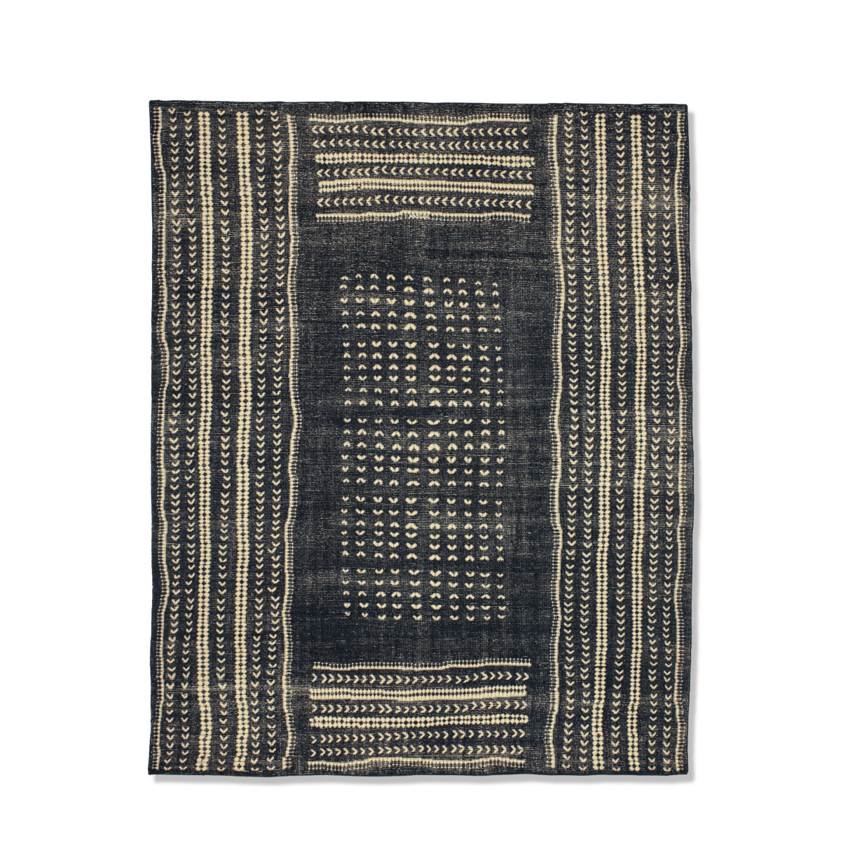 OKA, Hegaldia Rug - Indigo, Rugs, Cotton/Wood, Striped by Brook + Wilde ...