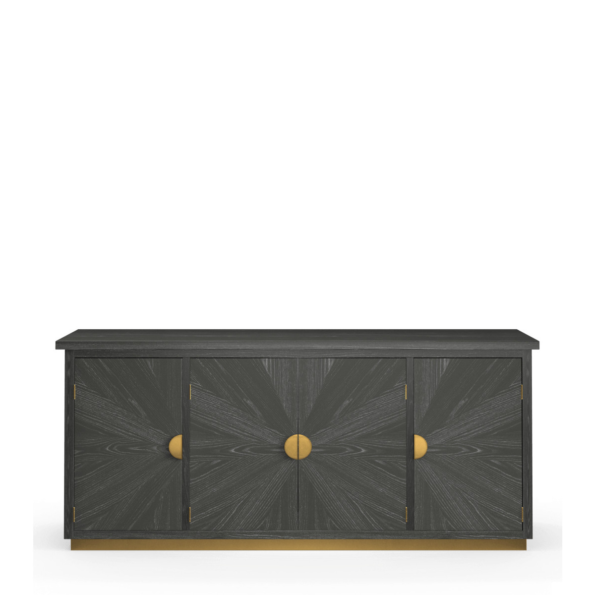 OKA, Araphel Sideboard - Ebonised Oak, Sideboards, Brass/Oak Wood by ...