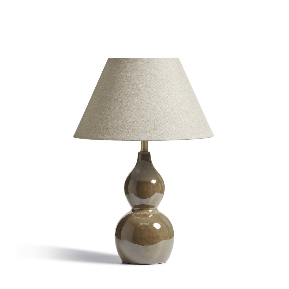 OKA, Kalinda Table Lamp - Taupe, Table Lamps, Ceramic/Metal/Plastic by ...
