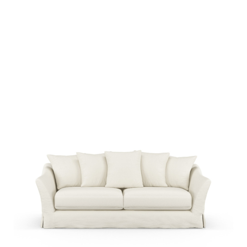 OKA, Filippo Linen Sofa - Natural, Sofas, Birch/Cotton/Linen/Pine Wood ...